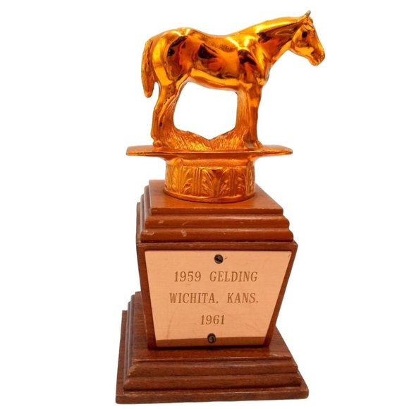 Accents | 1961 Horse Show Trophy Wichita Kansas 1959 Gelding Vintage ...